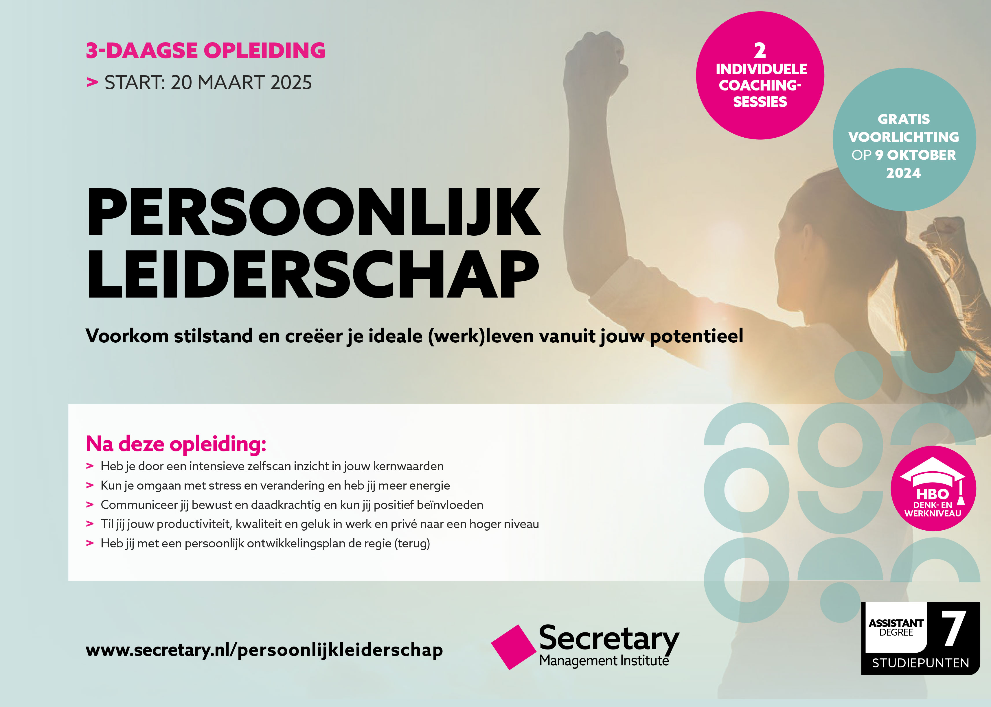 Download de brochure van de opleiding Persoonlijk leiderschap
